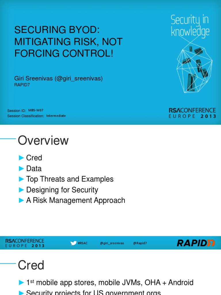 A Risk-Based Approach to Securing BYOD: Mitigating Risks Through ...