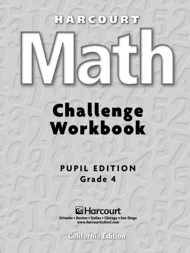 Maths Challenge Workbook, Grade 4 (PE) 1 | PDF | Par (Score) | Fraction ...