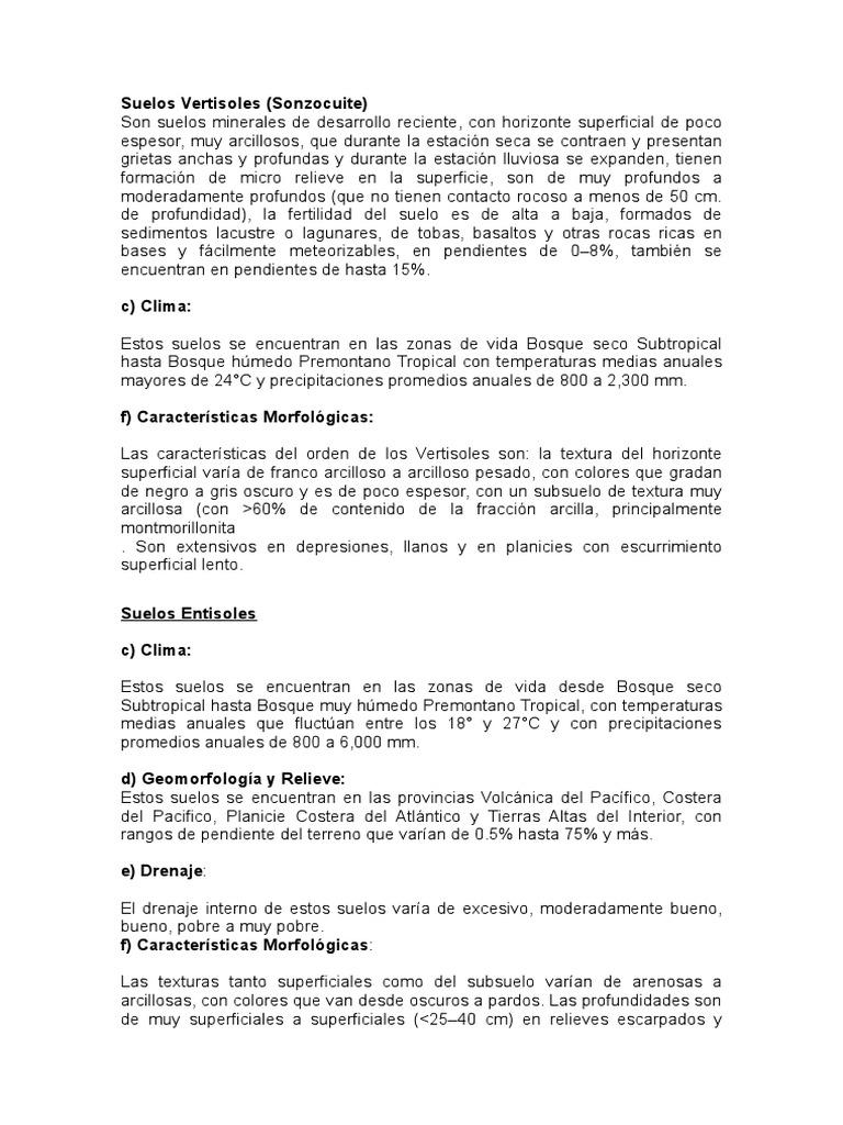 Suelos Vertisoles | PDF | Suelo | Roca (geología)