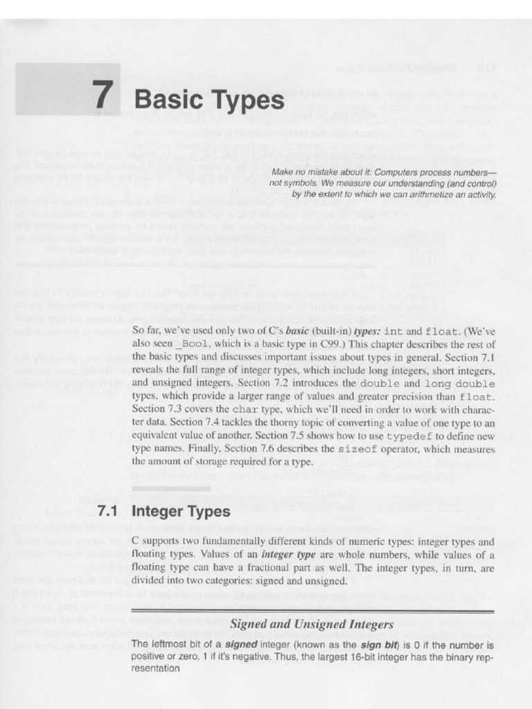 Basic Types | PDF