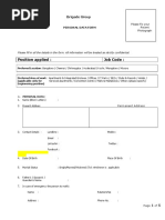 Latest TG HR - F01 - Employment Application Form (English) PDF | PDF ...
