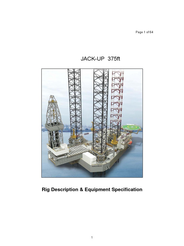 Rig Description and Equipment Specification | PDF | Crane (Machine ...