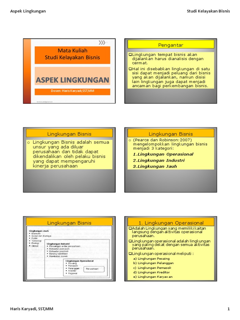 Aspek Lingkungan | PDF