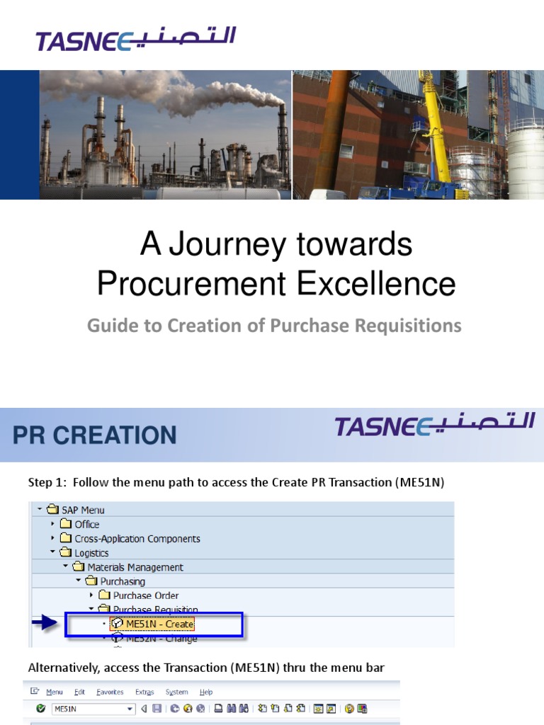 Guide To Preparation of Purchase Requisition | PDF | Procurement | Risk