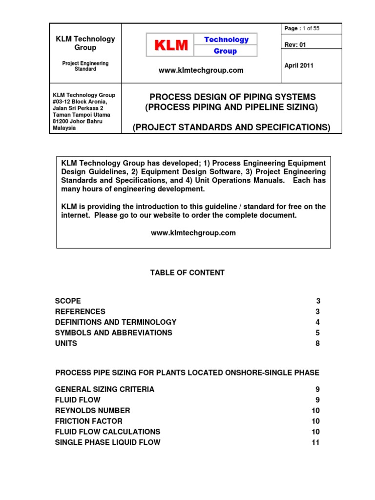 Process Piping Design Standards Guide | PDF