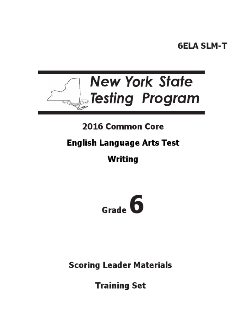 2016 Scoring Materials Ela g6 | PDF | Rubric (Academic) | Inference
