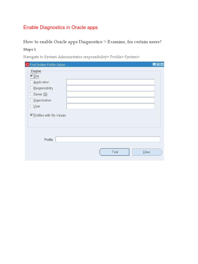 Enable Diagnostics in Oracle Apps | PDF
