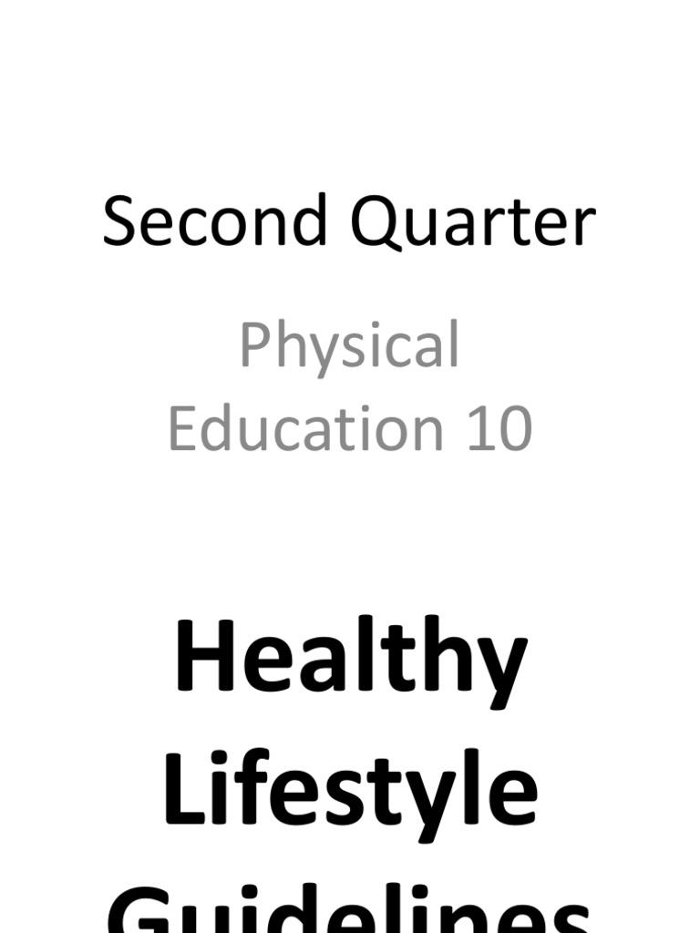 Pe 10 Q2 | PDF | Physical Fitness | Eating Disorder