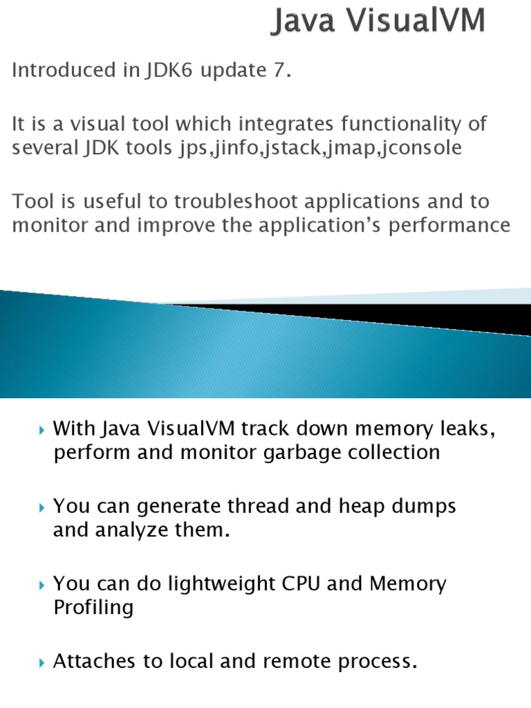 Java VisualVM | PDF | Java Virtual Machine | Computer Architecture