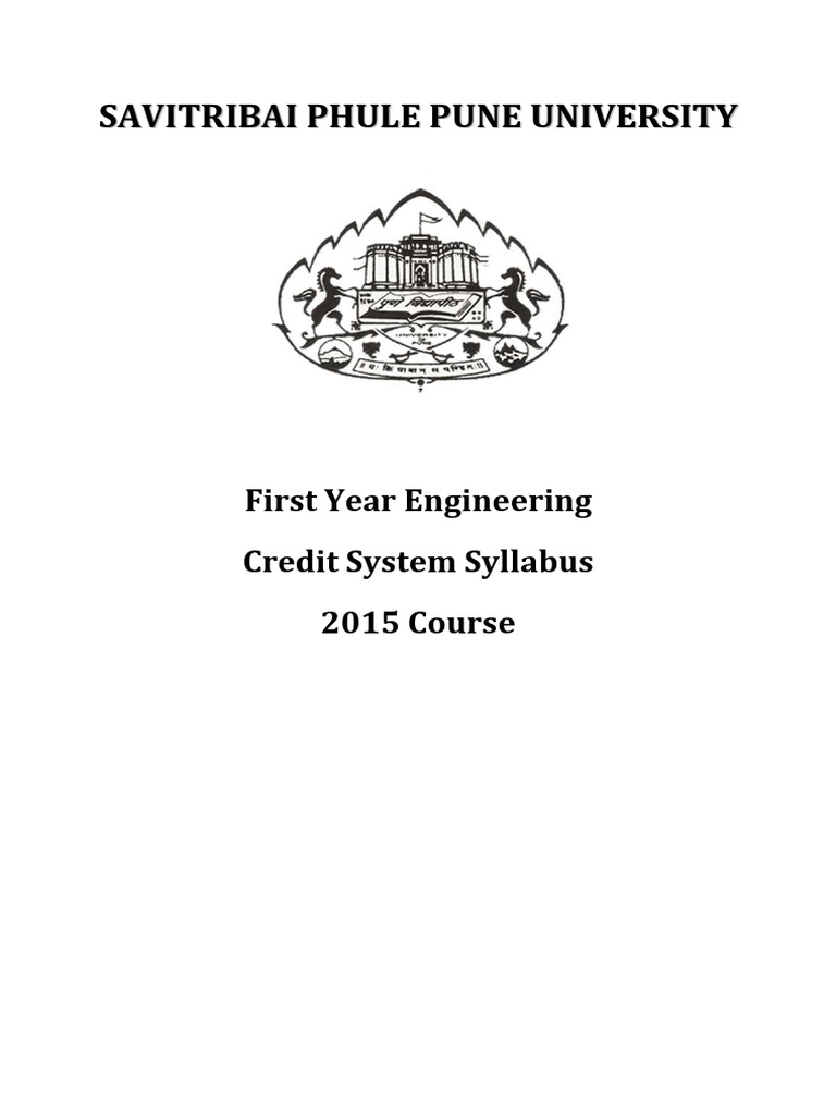 SPPU First Year Engineering Syllabus 2025 | PDF | Engineering ...