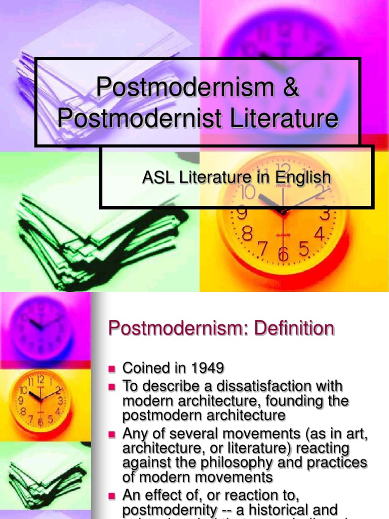 Post Modernism | Postmodern Literature | Philosophical Science