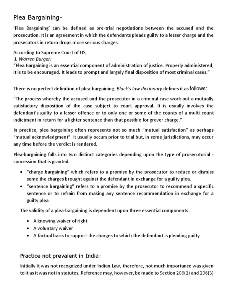 Plea Bargain | PDF | Plea Bargain | Plea