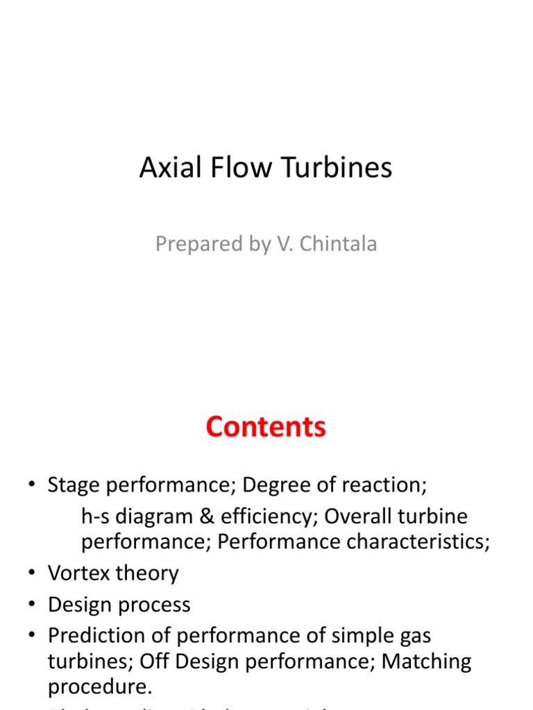Axial Flow Turbines Pdf Turbine Airfoil