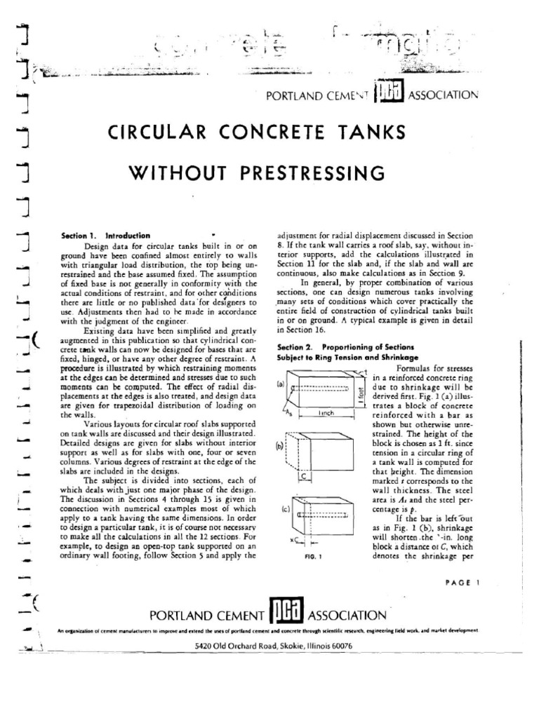 Pca Circular Concrete Tanks PDF | PDF | Building Engineering ...