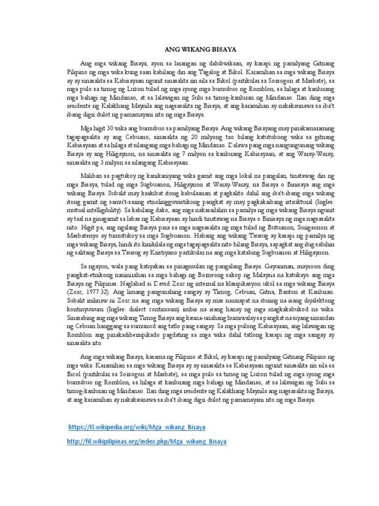 Ang Wikang Bisaya Pdf