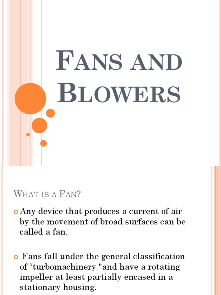 Understanding Fans and Blowers Types | PDF | Turbomachinery | Fluid ...