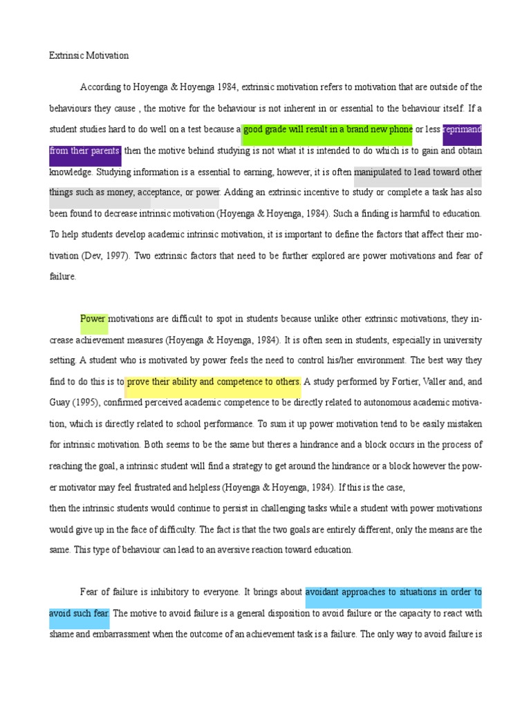 RRL W: Highlights R:T Questions | PDF | Motivation | Motivational