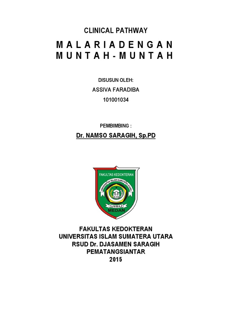 Clinical Pathway Malaria Assiva | PDF