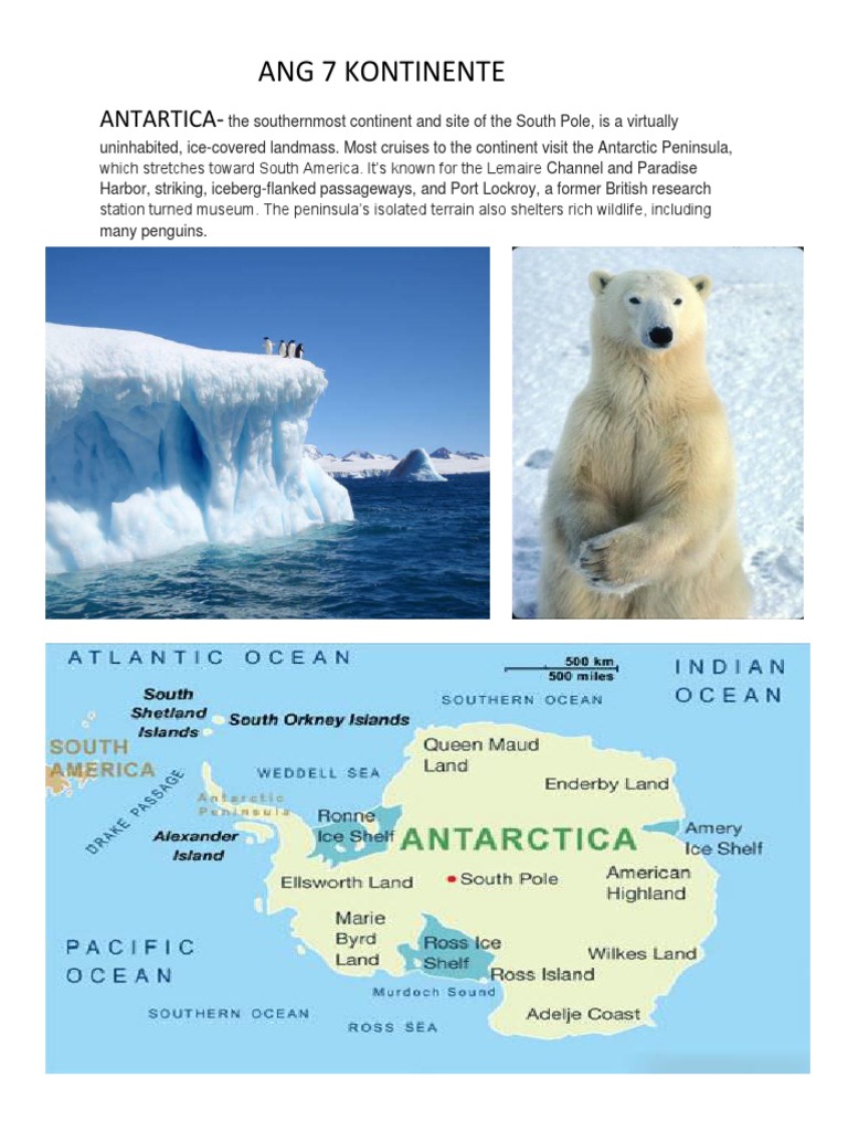 The 7 Continents | PDF | Continent | North America