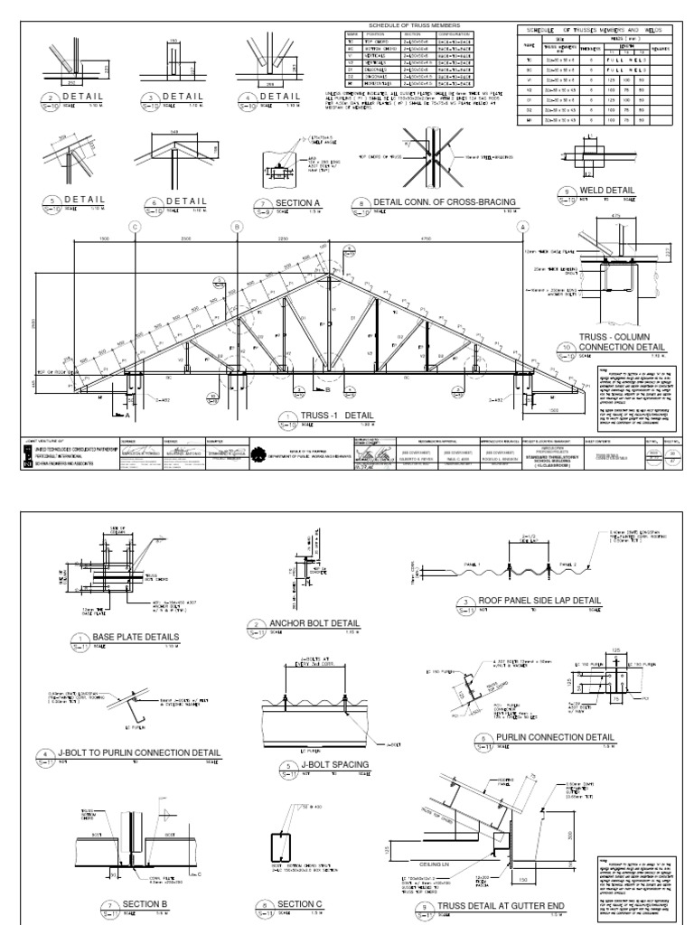Detail Detail Detail: Schedule of Truss Members | PDF | Building ...