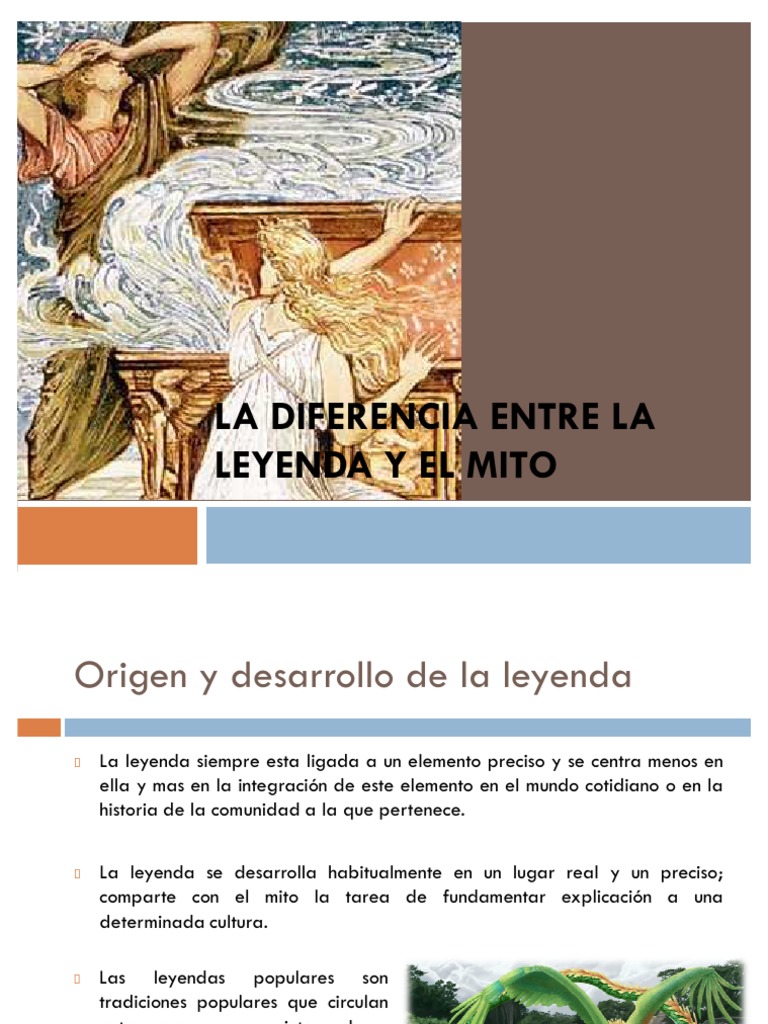 diferencia-entre-mito-y-leyenda-120920181036-phpapp02.pdf | Legends ...
