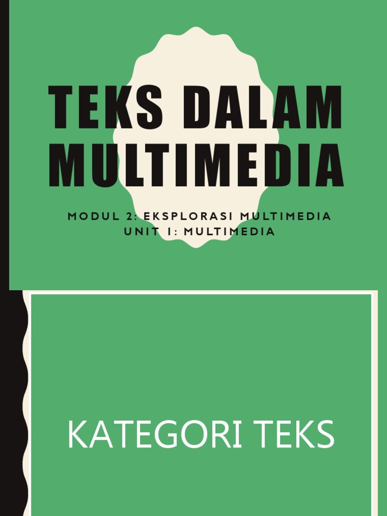 Teks Dalam Multimedia | PDF