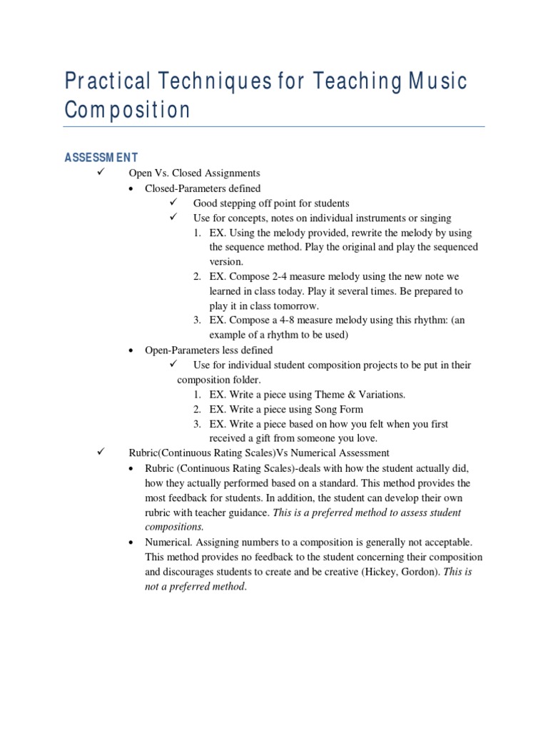 Teaching Composition PDF | PDF