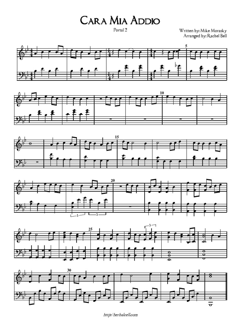 Portal Cara Mia Addio PDF | PDF