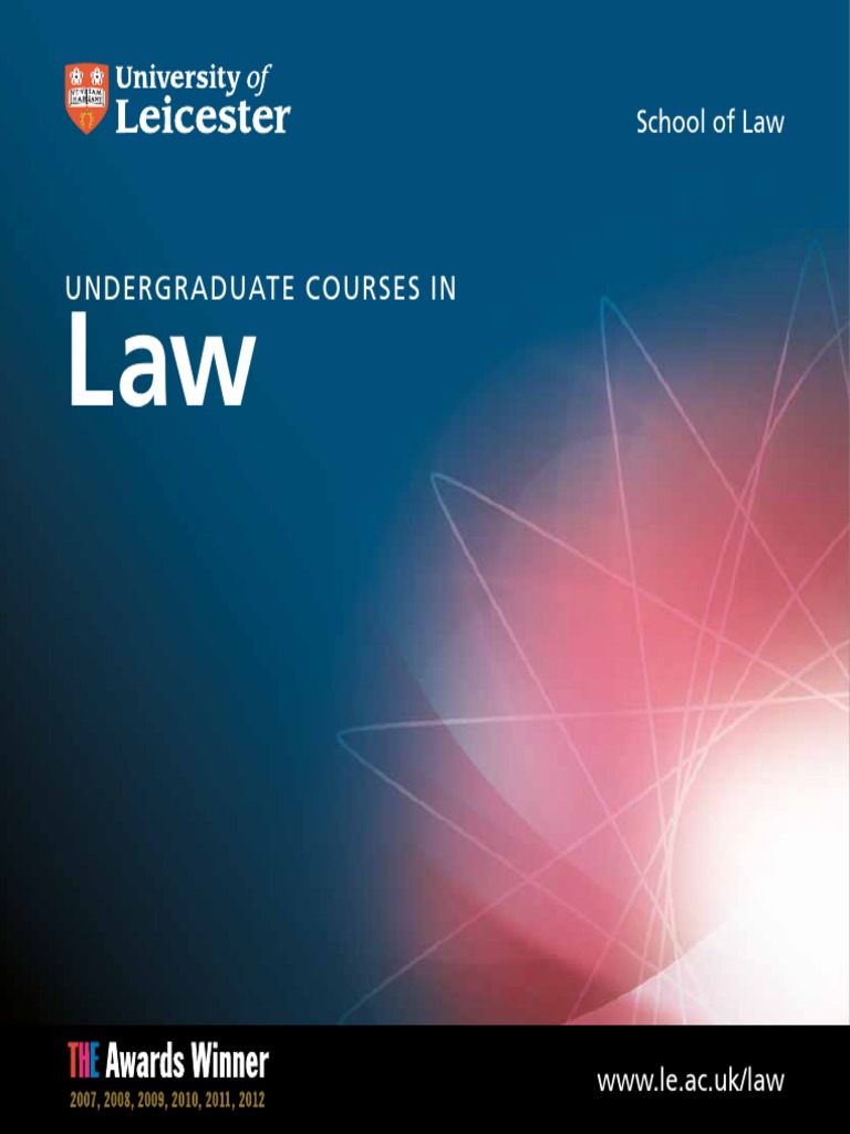 University of Leicester Law Undergraduate Brochure | PDF | Criminology ...