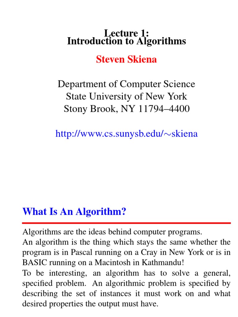 Lecture1 Pdf Pdf Algorithms Permutation