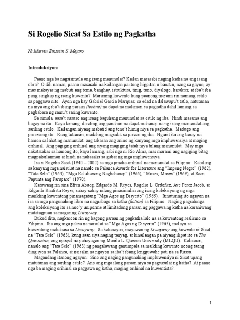 Rogelio Sicat-Edited | PDF