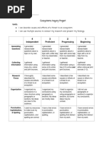 Chemistry Project Rubric | PDF | Chemistry | Chemical Reactions