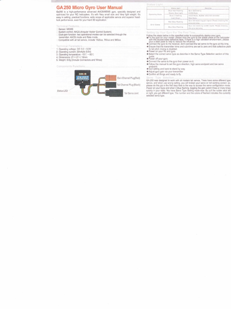 GA 250 Manual Update | Electrical Engineering | Mechanics