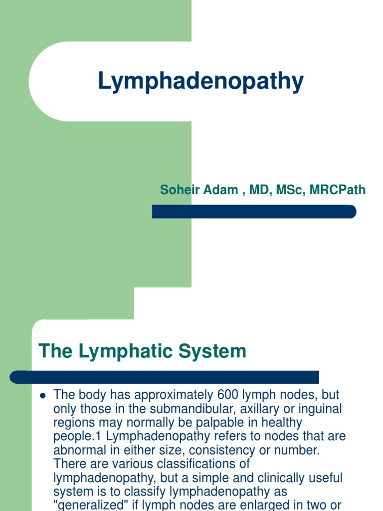 Lymphadenopathy | PDF | Lymphoma | Cancer