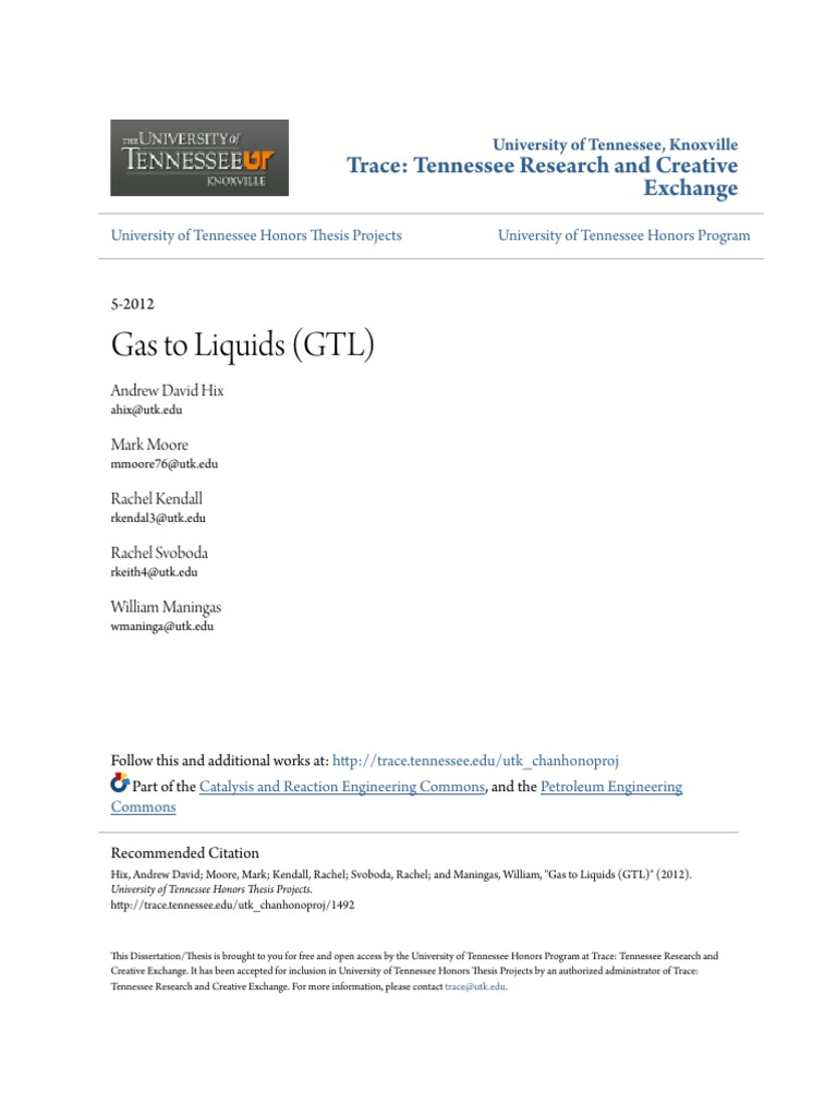 Gas To Liquids (GTL) | PDF | Gas To Liquids | Natural Gas