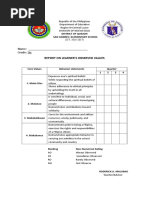 Rubric STAR Observation | PDF | Educational Assessment | Action ...
