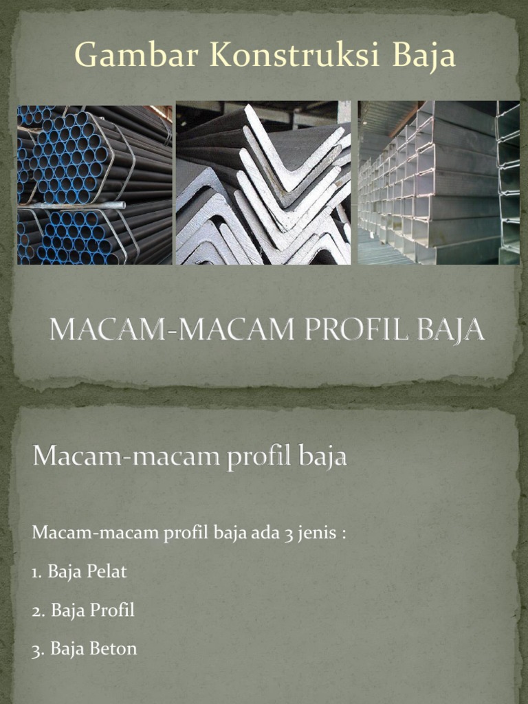 Jenis dan Ukuran Profil Baja | PDF