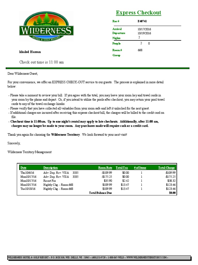 Express Checkout: Check Out Time Is 11:00 Am | PDF | Credit Card ...