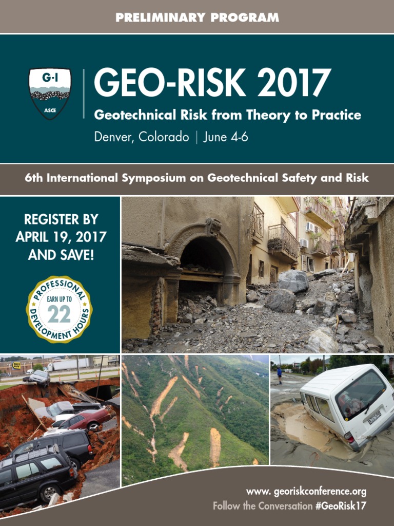 Geo Risk 2017 Preliminary Program | PDF | Reliability Engineering ...