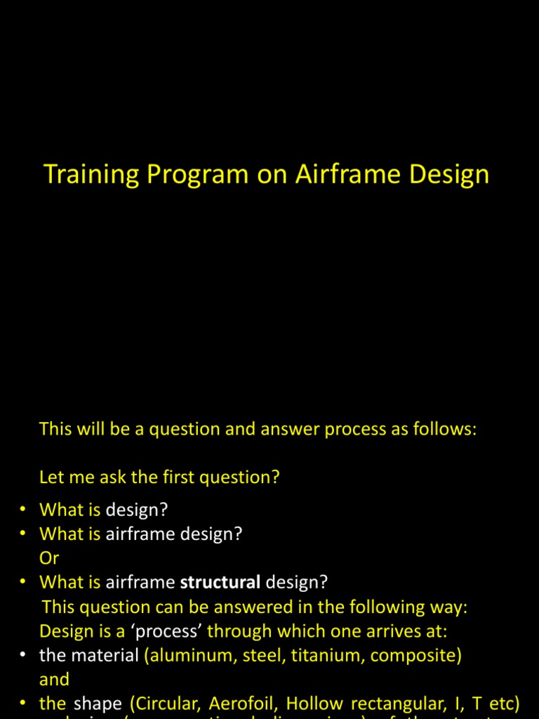 Airframe Structural Design Q&A | PDF | Strength Of Materials | Stress ...