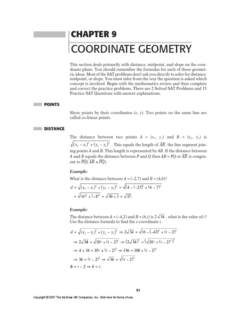 Coordinate Geometry: Points | PDF | Line (Geometry) | René Descartes