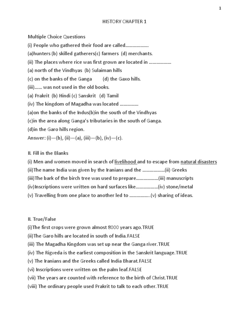 Class 6 History Chapter 1 Notes | PDF | Manuscript | Archaeology