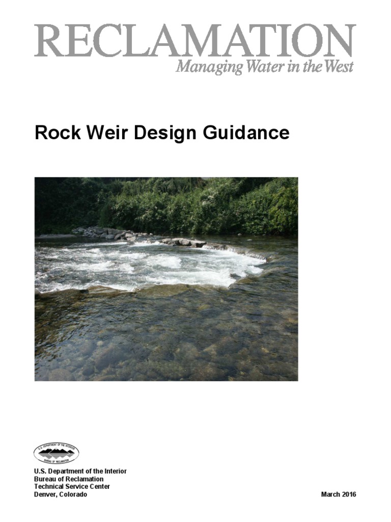 Rock Weir Design Guidance | Geomorphology | River