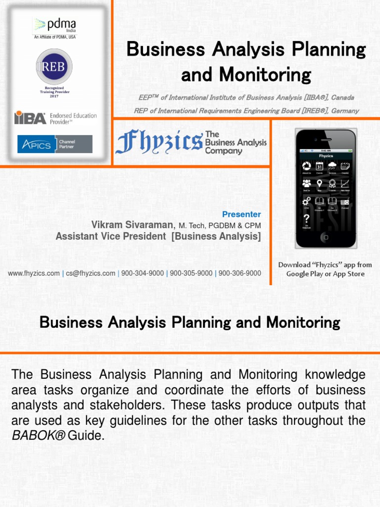 Business Analysis Planning and Monitoring | PDF | Business Analysis ...