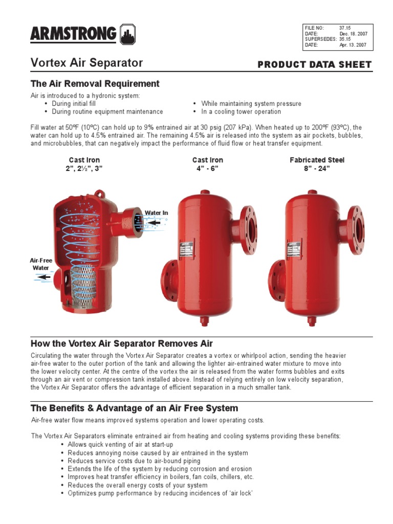 Air Separator PDF | PDF