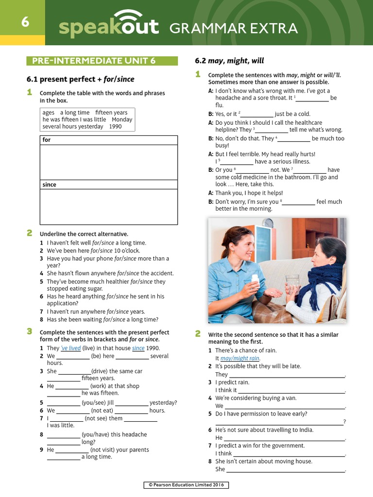 Speakout Grammar Extra Pre-Intermediate Unit 6 PDF | PDF