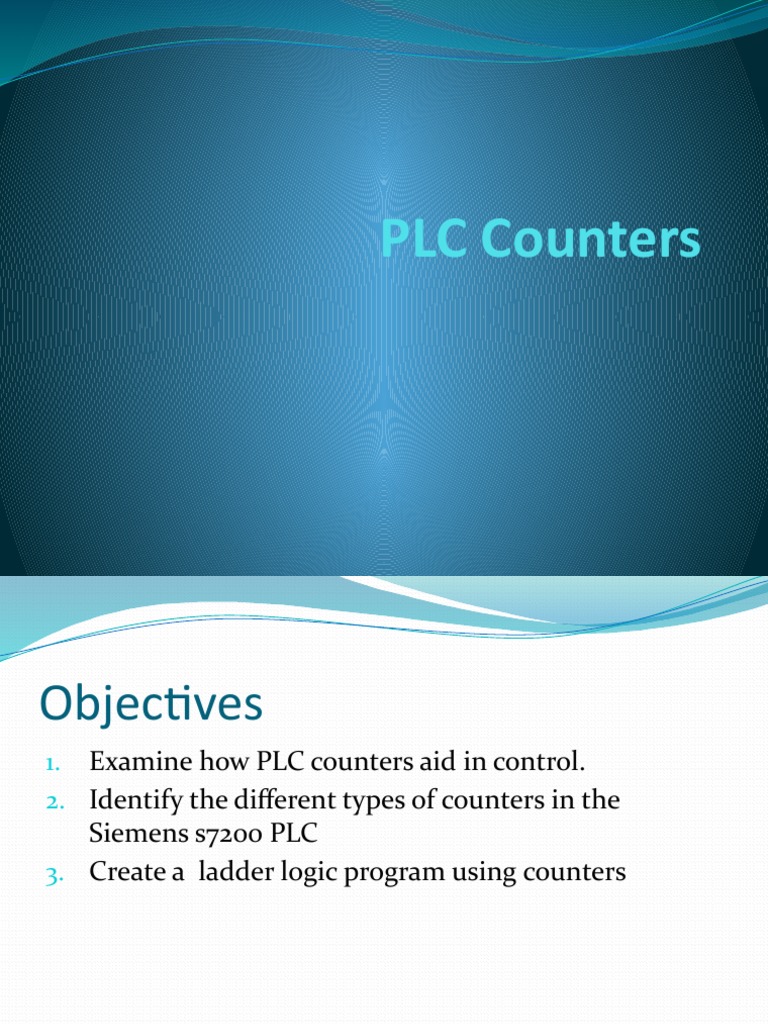 7 PLC Counter | PDF | Programmable Logic Controller | Electrical ...