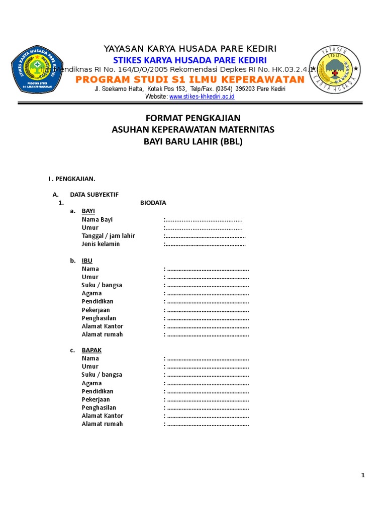 Format BBL Edit Lengkap | PDF