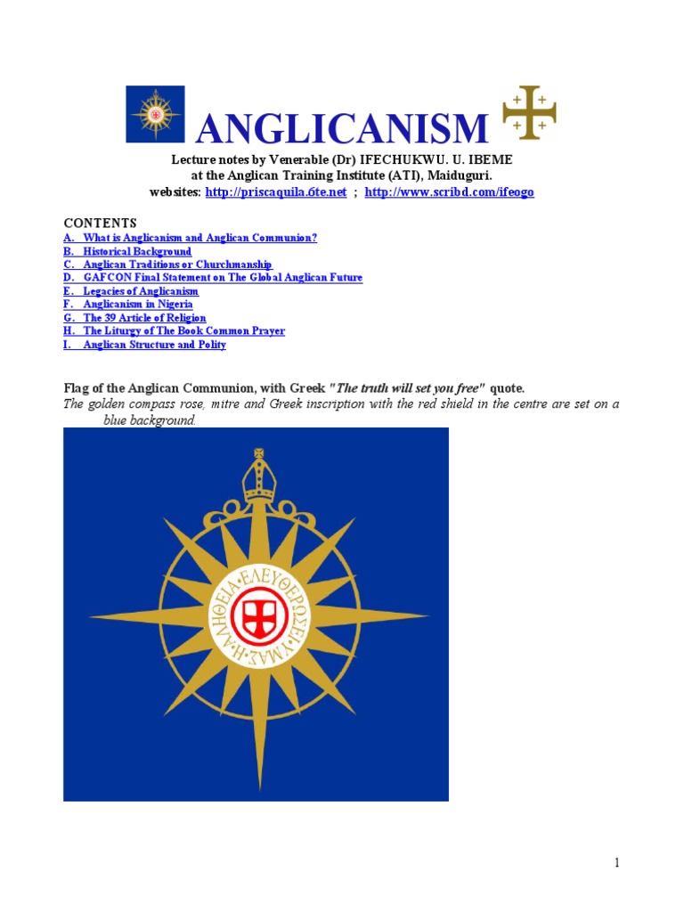 Anglicanism | PDF | Book Of Common Prayer | Catholic Church