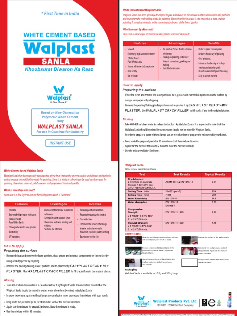 Sanla Putty | PDF | Plaster | Paint